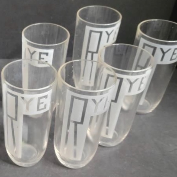 Unknown | Dining | Rare Art Deco Style Rye Whiskey Highball Vintage ...